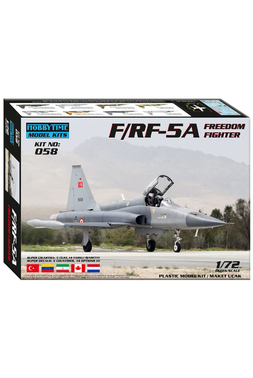 Hobbytime 058 1/72 F/RF-5A Freedom Fighter Plastic Model Kit ...